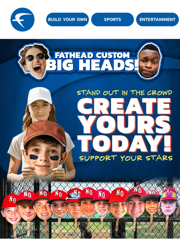 Fathead: Boost Team Spirit with Custom Big Heads! | Milled