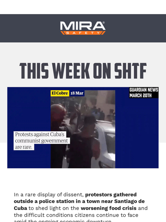 MIRA Safety: Protests in Cuba, a Volcano Eruption, and Rising Cases of ...