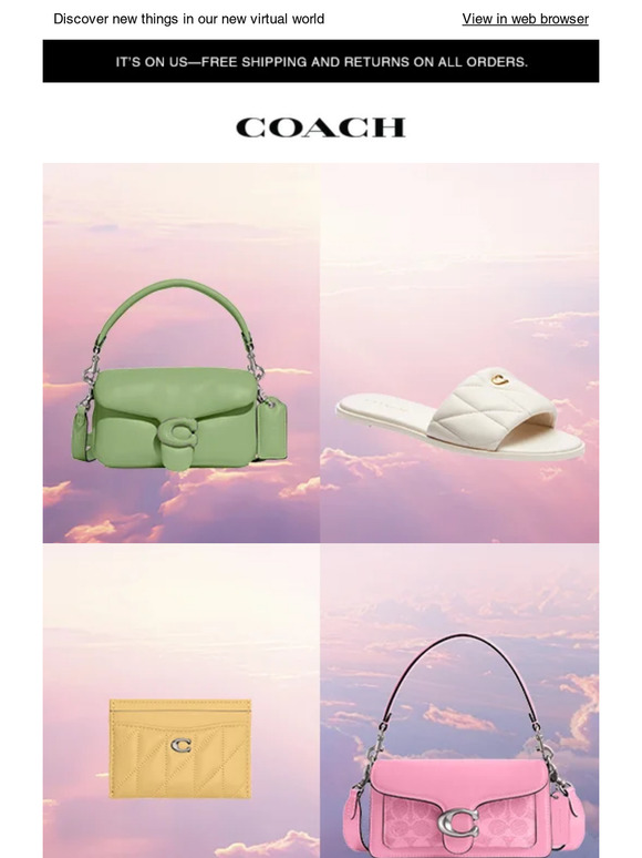 Coach: Colorful, playfully plush new Tabbys. | Milled