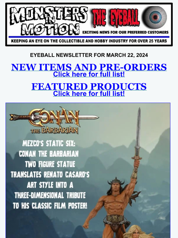 Monsters in Motion: Conan, Batman, Terminator, Zombies and Ghostbusters ...