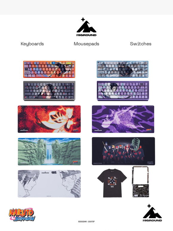 Higround: Naruto x Higround Available Now | Milled