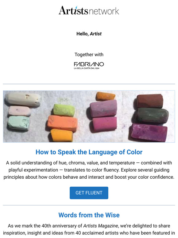 Artists Network: Learn the Language of Color | Milled
