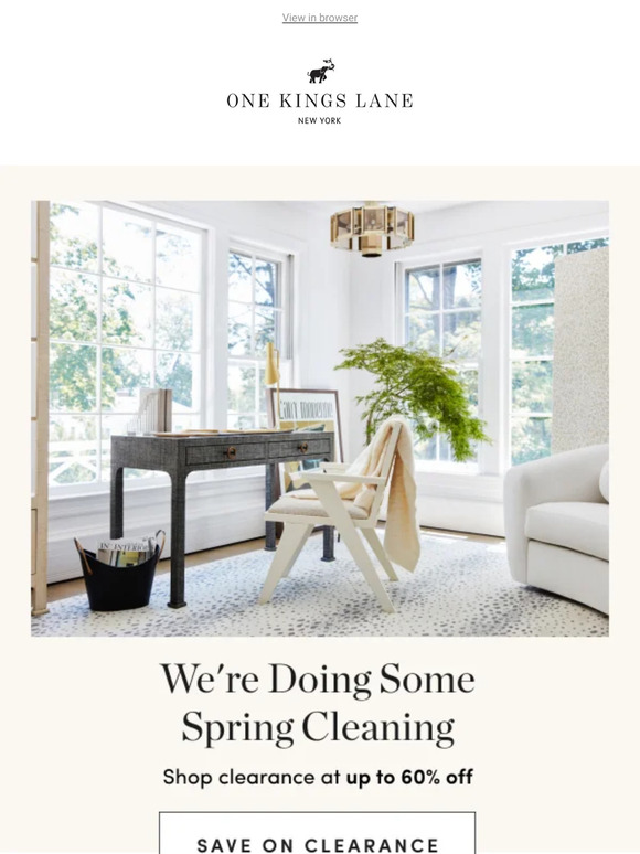 One Kings Lane Email Newsletters: Shop Sales, Discounts, and Coupon Codes