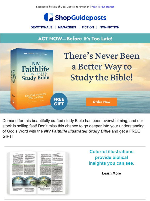 Guideposts: See Why this Study Bible is Flying Off the Shelves! | Milled