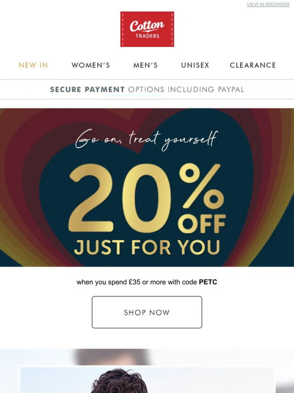 Cotton Traders: 20% OFF + your outdoor essentials | Milled