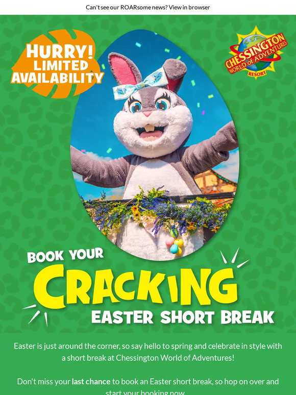 Chessington: Don't miss out on a WILD Easter short break | Milled