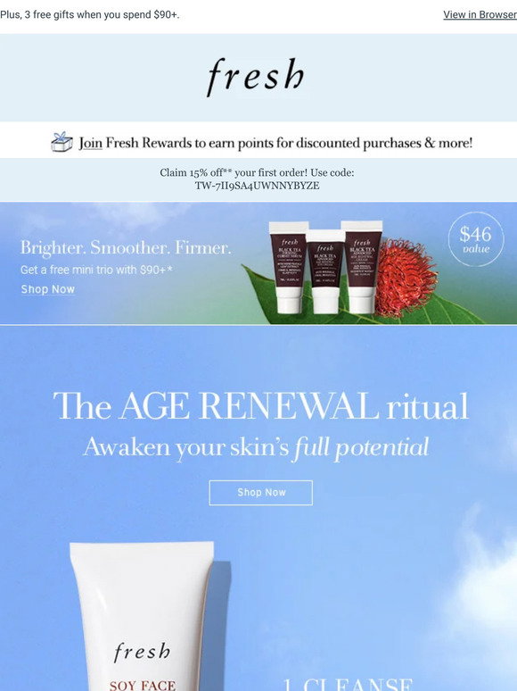 Fresh: 5 steps to awaken senses & transform skin | Milled