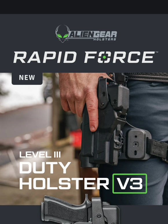 Alien Gear Holsters: NEW! Level 3 Duty Holster V3! | Milled