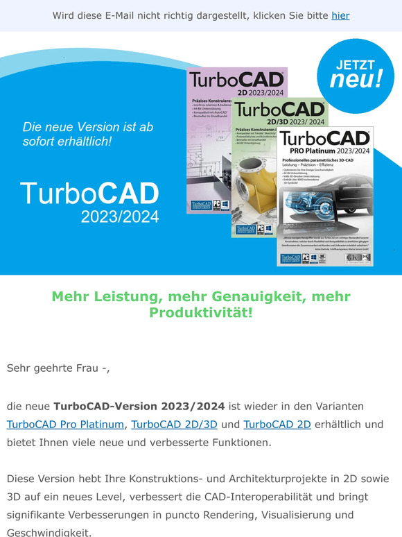 TurboCAD: TurboCAD 2023/2024: Viele neue und verbesserte Funktionen! ️ ...