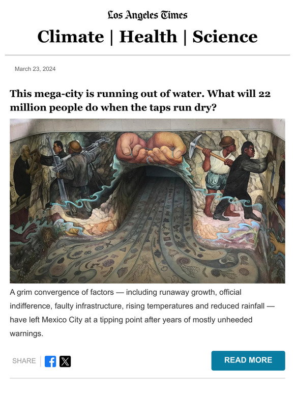 Los Angeles Times: This mega-city is running out of water. What will 22 ...