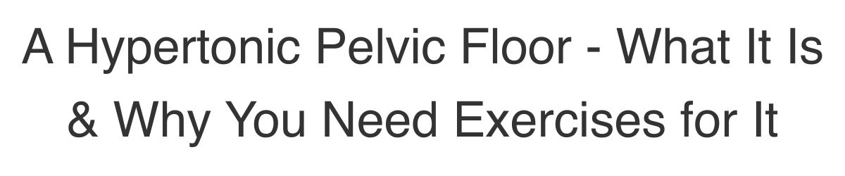 iCORE Method: Unlock Your Pelvic Power: A Guide to Hypertonic Pelvic Floor Relief | Milled