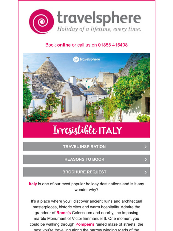 Travelsphere: Are you ready to explore Italy? | Milled