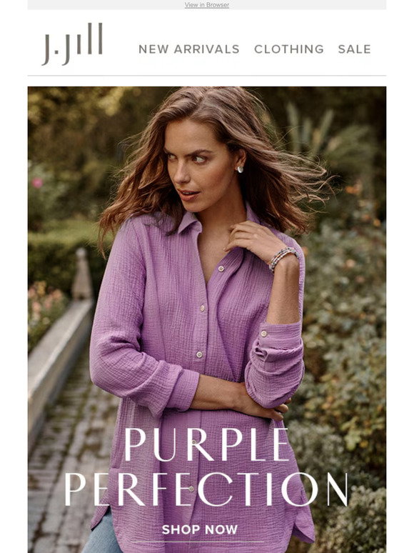 J.Jill: INTRODUCING new shades of purple! 💜 | Milled