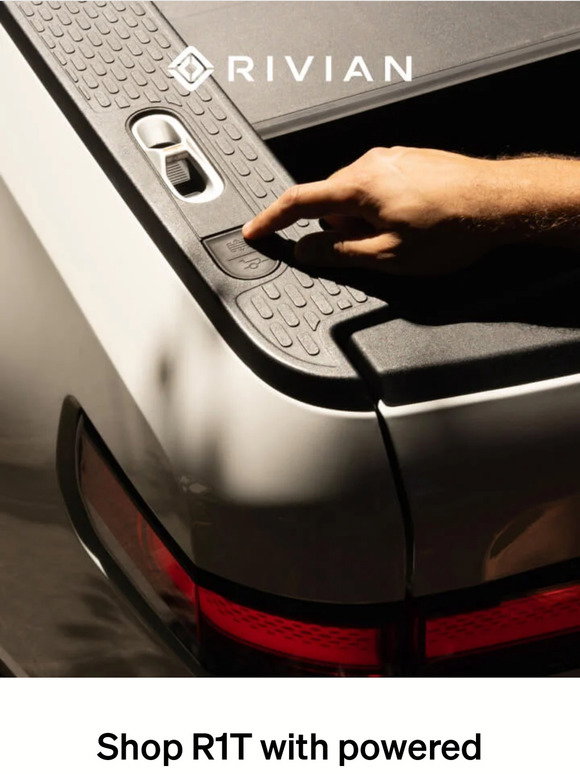 Rivian: R1T with powered tonneau cover now available | Milled