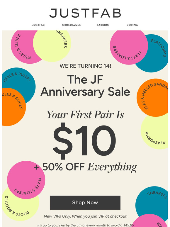 JustFab Email Newsletters: Shop Sales, Discounts, and Coupon Codes