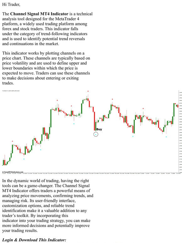 Forex MT4 Indicators: [Download] Channel Signal MT4 Indicator | Milled