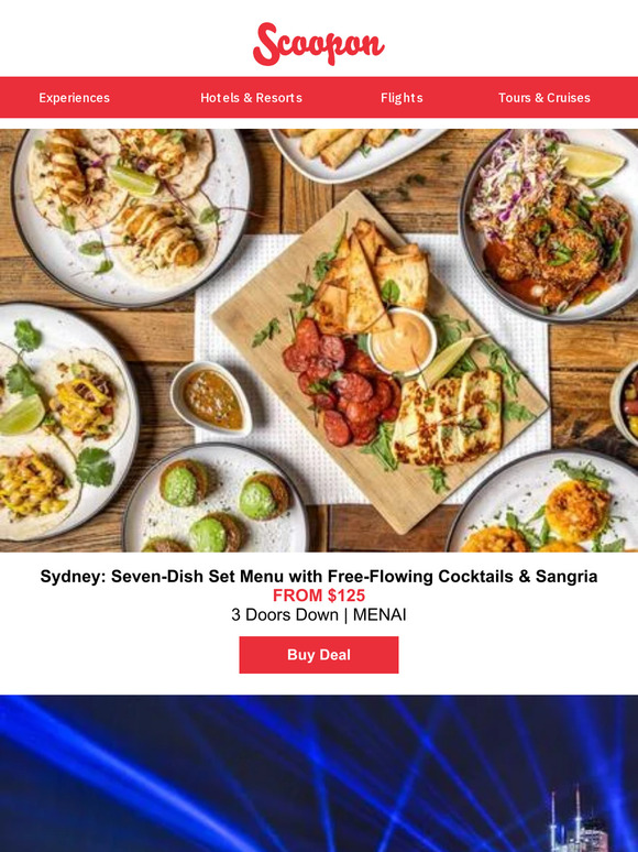 Scoopon: Sydney: Seven-Dish Set Menu w. Free-Flow Drinks | Milled