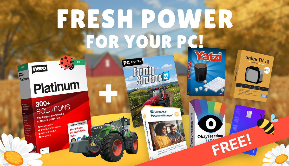 Nero: ⏰ SAVE 80%: Nero Spring Bundle incl. Farming Simulator | Milled