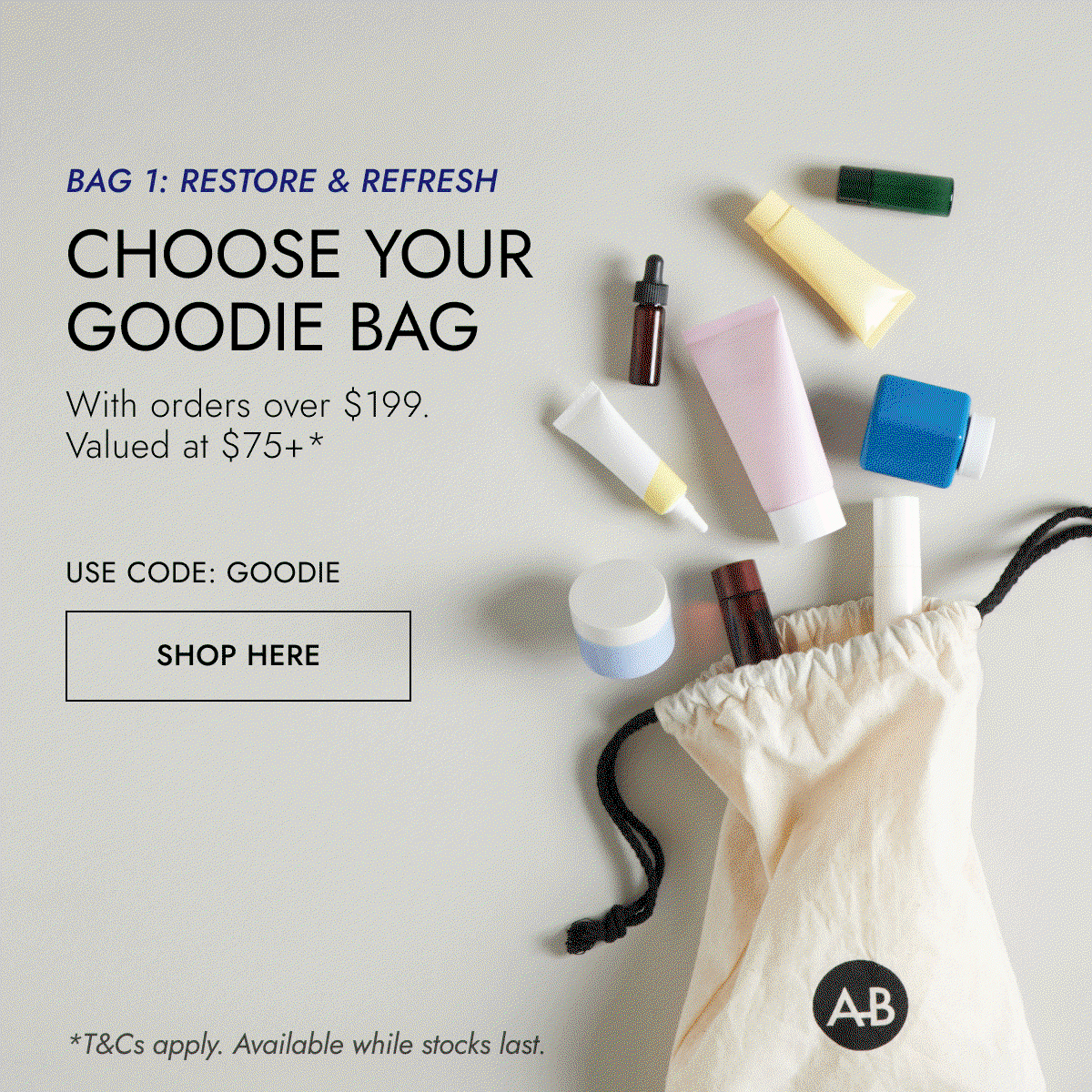 Adore Beauty: Choose your free 7-piece goodie bag* | Milled