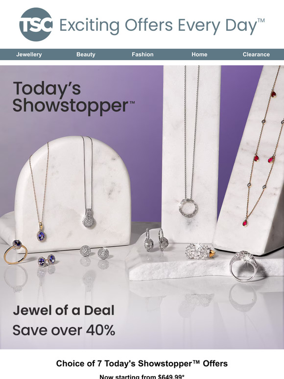 The Shopping Channel: Today’s Showstopper™ - Save over 40% on Jewel of ...