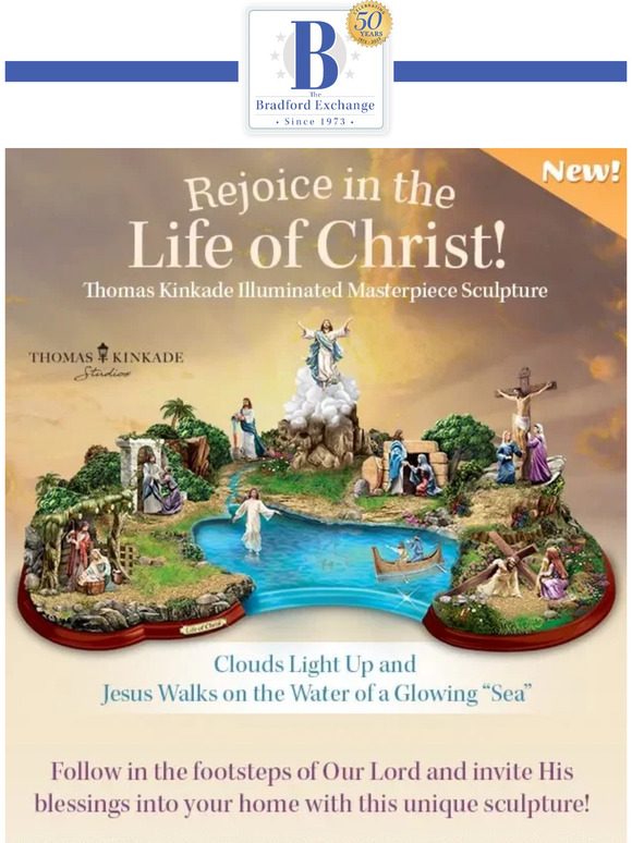 Bradford Exchange: Rejoice! See the Life of Jesus Anew | Milled