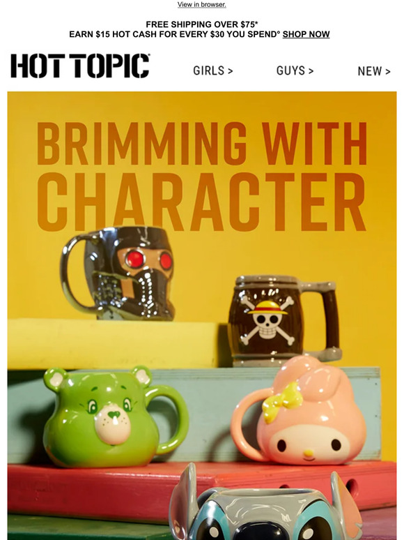 Hot Topic: Must-have mugs brimming with character ☕😍 | Milled