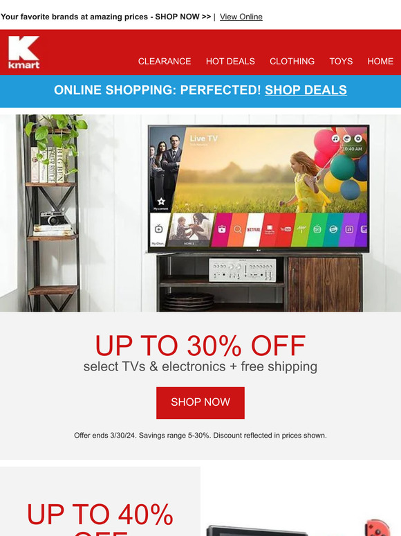 Kmart: TVs, Electronics, Laptops & More on Sale! | Milled