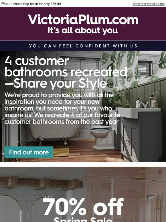 Victoria Plum: 4 real customer bathrooms to inspire your next bathroom ...