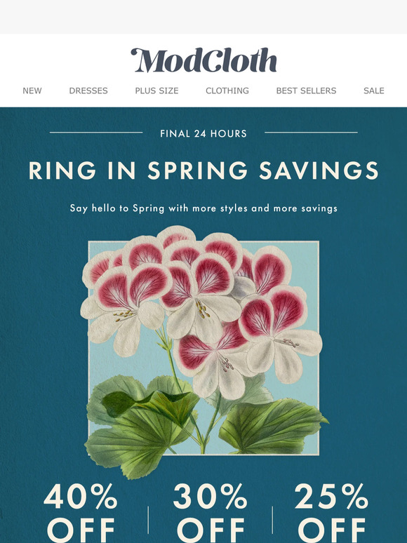 Modcloth Email Newsletters: Shop Sales, Discounts, and Coupon Codes