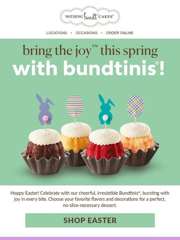 Nothing Bundt Cakes: Make Everybody Happy With Bundtinis® 💐 | Milled