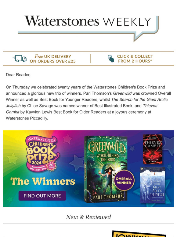 Waterstones: Your Waterstones Weekly | Milled