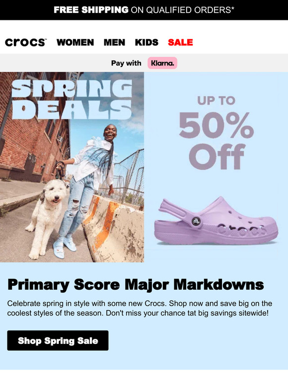 Crocs: Swing Into Spring with 50% off ☀️ | Milled