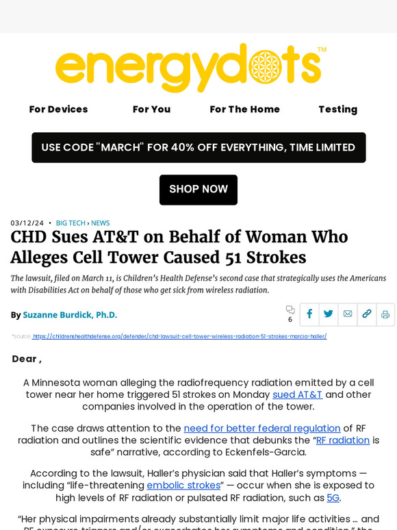 Energy Dots: NEW EMF LAWSUIT 🚨 HOW ENERGYDOTS CAN HELP YOU | Milled