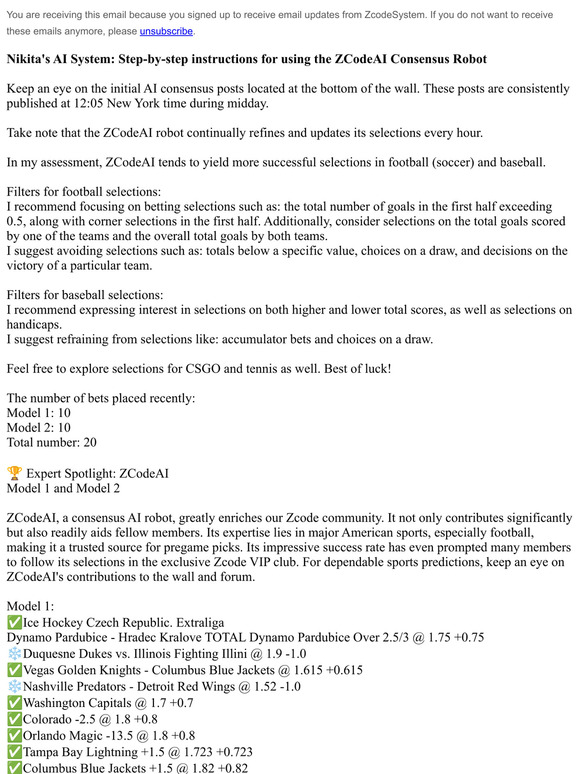 Zcode: New AI picks system explained step by step + results | Milled