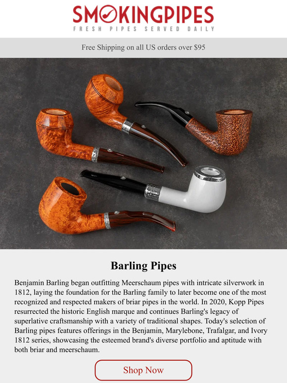 Smokingpipes: Barling Pipes | Traditional Shapes in Briar and ...