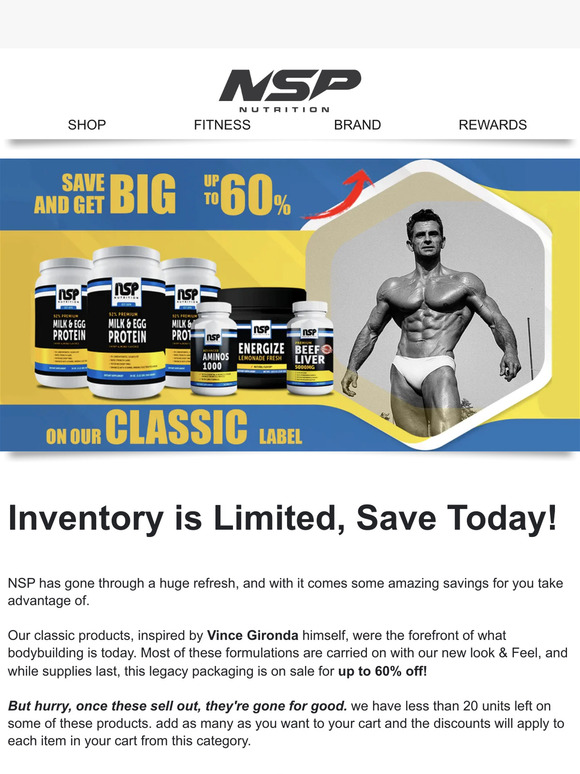 NSP Nutrition: 🏋️ 60% off NSP Nutrition Sale - Only a Few Products Left ...