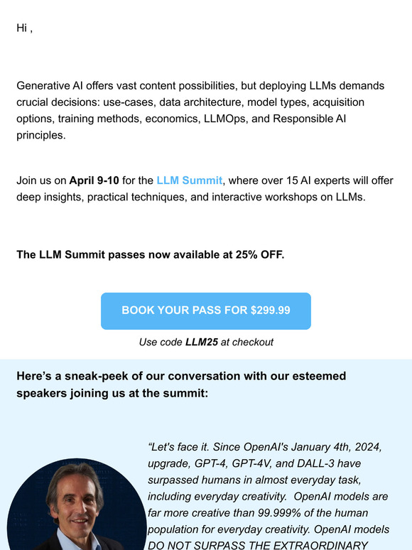 Packt: Unlock the Power of GenAI: LLM Summit Passes at 25% Off! | Milled Packt: Unlock the Power of GenAI: LLM Summit Passes at 25% Off! | Milled
