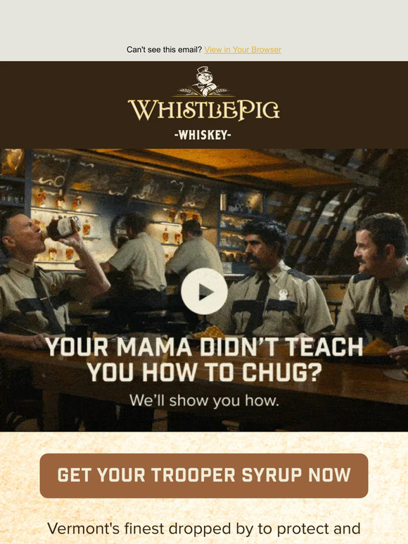 WhistlePig Whiskey: Chug Like a Trooper with WhistlePig Barrel Aged ...