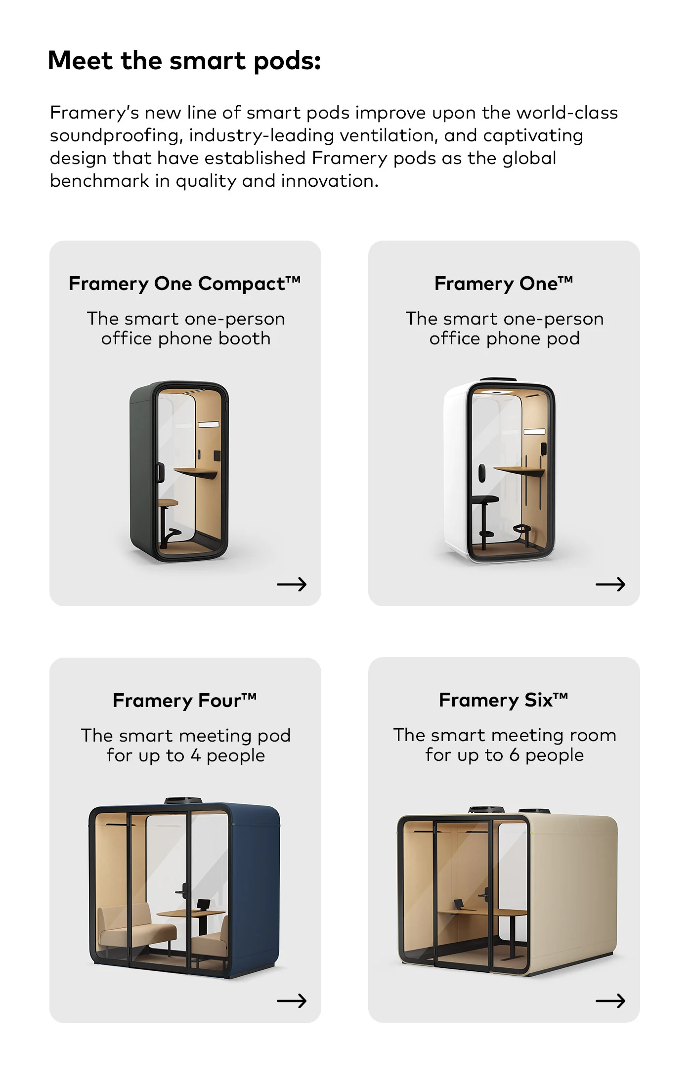 Archiproducts: Framery Smart Pods: Modern workspaces for modern offices | Milled