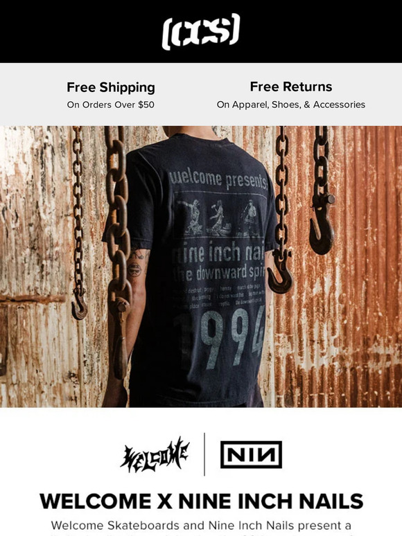 CCS: Welcome x Nine Inch Nails a Collab for the History Books | Milled
