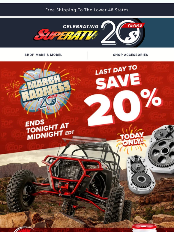 Super ATV: FINAL CHANCE--20% Off Portal Gear Lifts! | Milled