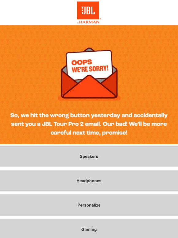 JBL: Did you get a JBL tour pro 2 email yesterday? Here's what happened ...