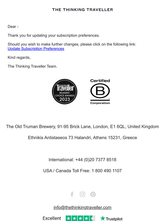 The Thinking Traveller: The Thinking Traveller - Subscription ...