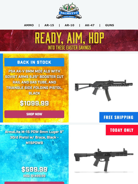 Palmetto State Armory: Hop On This Today Only Deal! | ArmaLite M-15 PDW ...