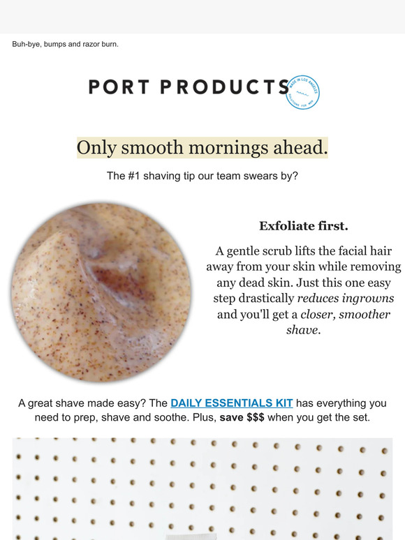 Port Products: Are you doing THIS before shaving? | Milled