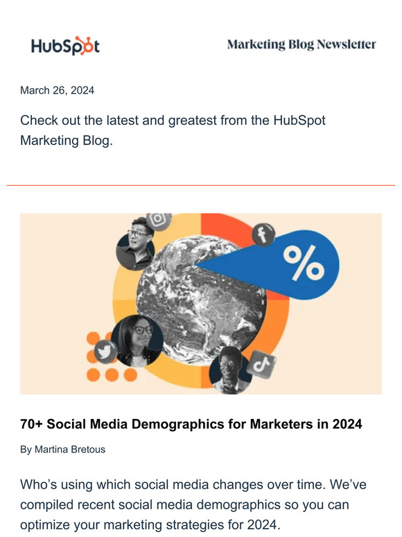 HubSpot: 70+ Social Media Demographics for Marketers in 2024 | Milled