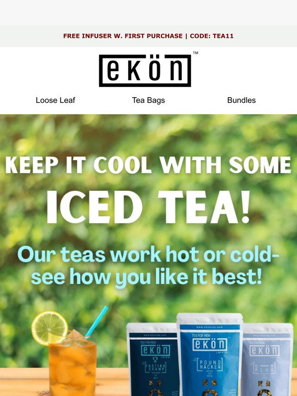 Ekön Tea: Stay Relaxed & Refreshed With Our Iced Teas! 🧊🍹 | Milled