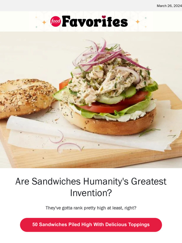 Food Network: 50 Sandwiches Piled High + Potato Salad Recipes | Milled