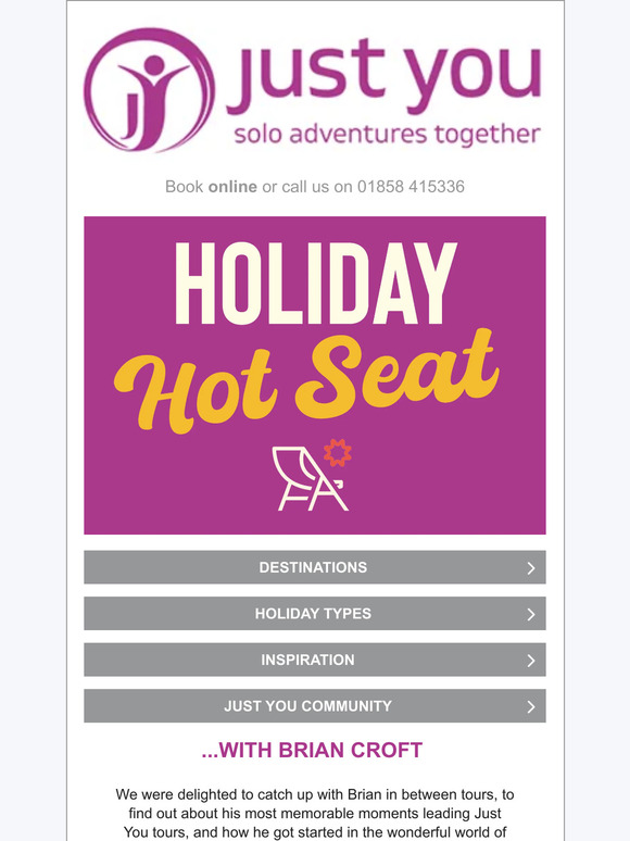 Just You: In The Holiday Hot Seat with Brian | Milled