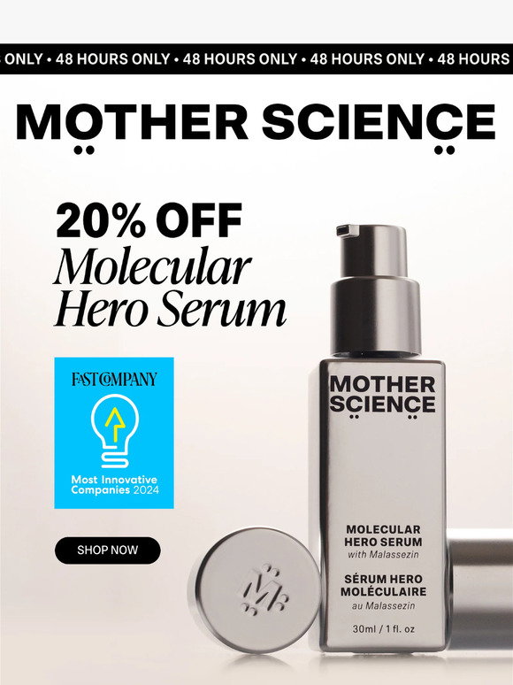 Mother Science: We Won! Here's 20% Off to Celebrate. 48 Hours Only ...